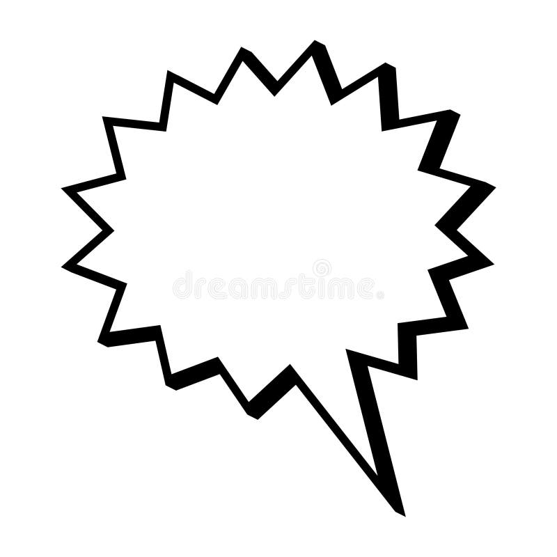 Speech Bubble Icon. Flat Design. Isolated White Background Stock ...