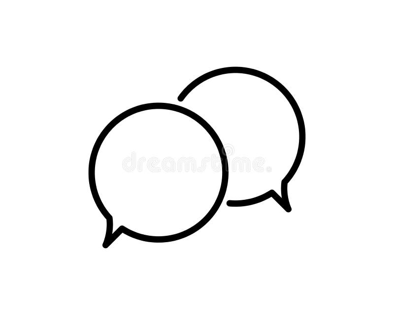 Speech Bubble Icon. Isolated Communication and Speech Bubble Icon Line ... Speech Bubble Icon. Isolated Communication and Speech Bubble Icon Line ...