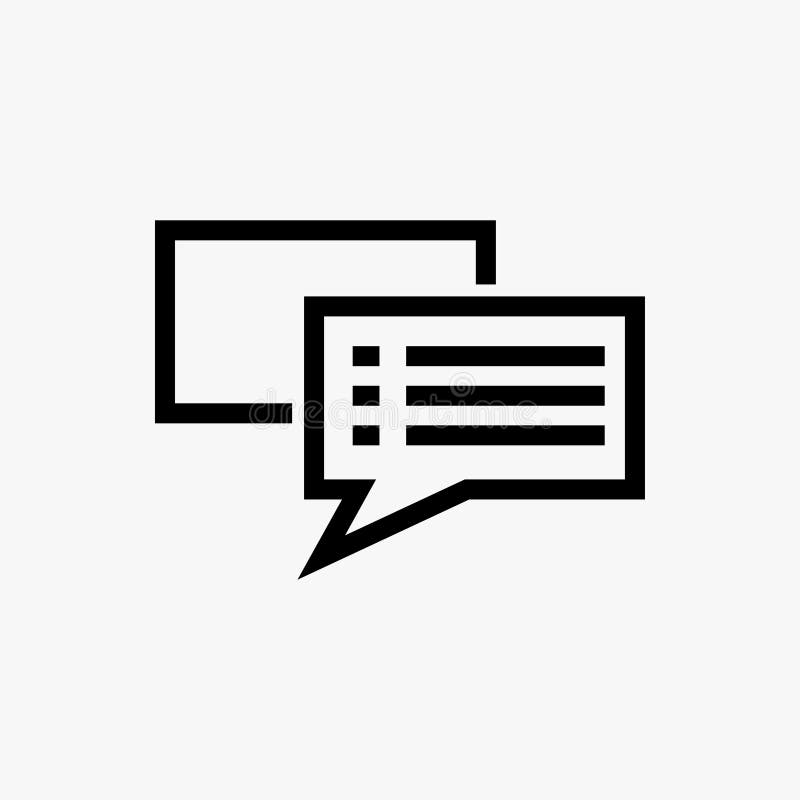 Speech Bubble Icon. Message Speech Bubble with Cloud Talk for Banner ...