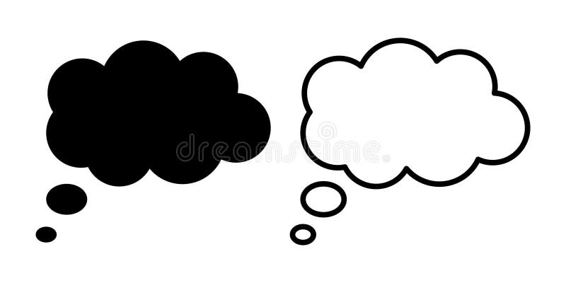 Speech Bubble Icon. Thinking Icon. Vector Illustration. Stock Vector ...
