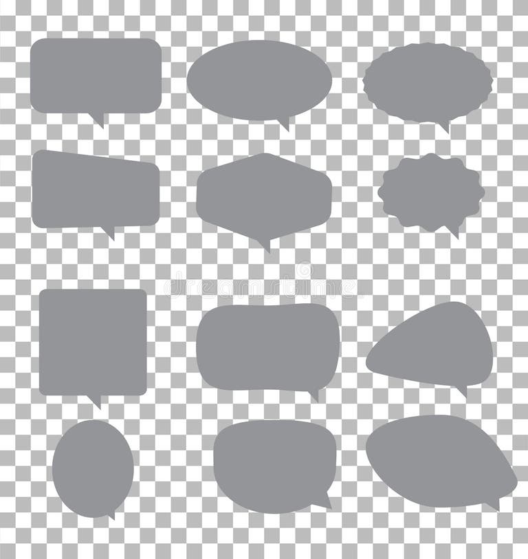 Text Bubble Transparent Background Stock Illustrations – 12,154 Text ...