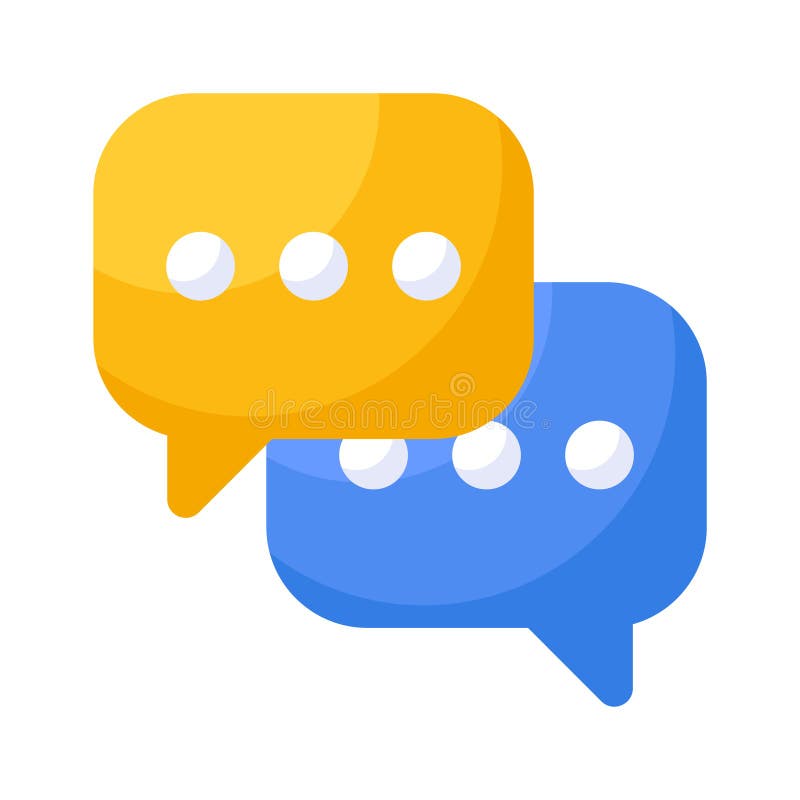 A Speech Bubble Icon, Used To Represent Dialogue, Comments, and ...