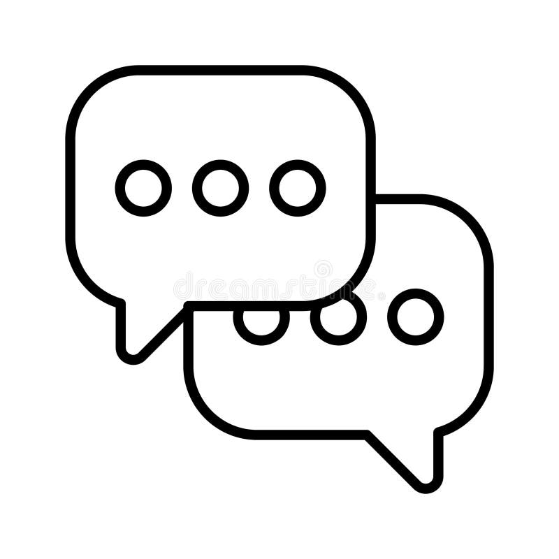 A Speech Bubble Icon, Used To Represent Dialogue, Comments, and ...
