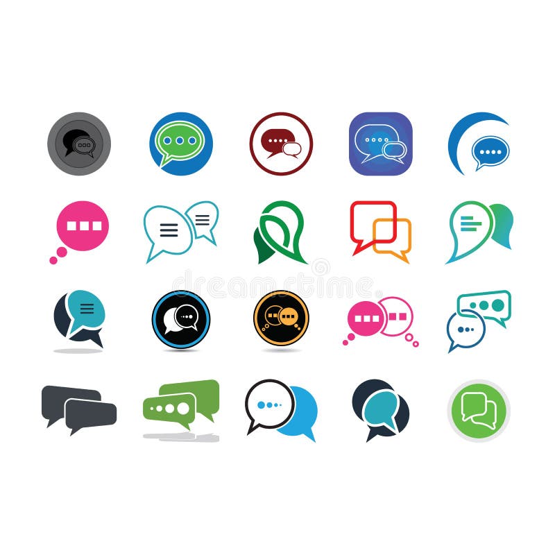 Speech Bubble Icon Vector Illustration Stock Vector - Illustration of ...