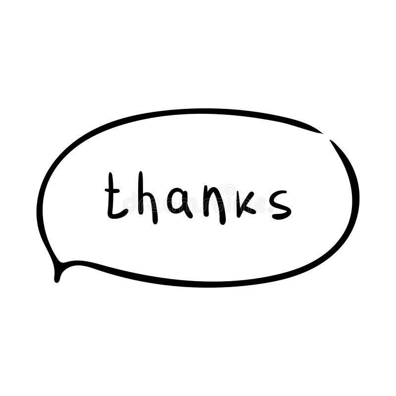 Thank You Speech Bubble Icon Stock Vector - Illustration of bubbles ...