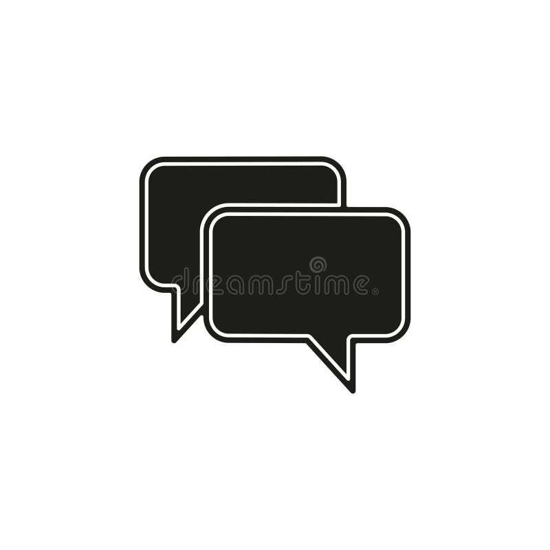Speech Bubble Illustration, Communication Icon - Conversation Symbol ...