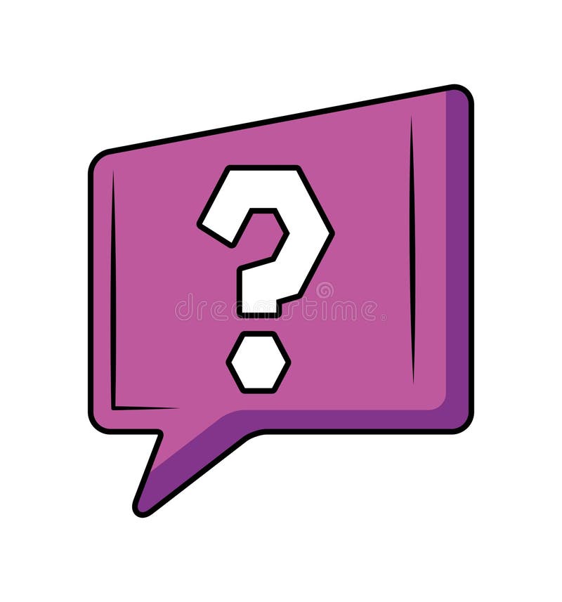 Bubble with Interrogation Cartoon Stock Illustration - Illustration of ...
