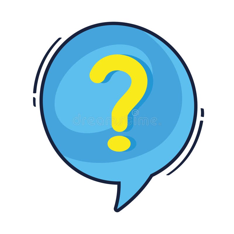 Bubble with Interrogation Cartoon Stock Illustration - Illustration of ...