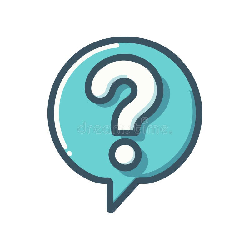 Bubble with Interrogation Sign Layout Stock Vector - Illustration of ...