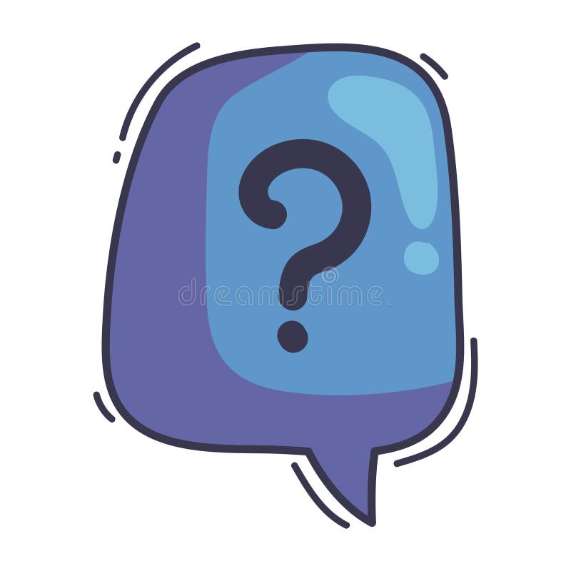 Bubble with Interrogation Cartoon Stock Vector - Illustration of icon ...