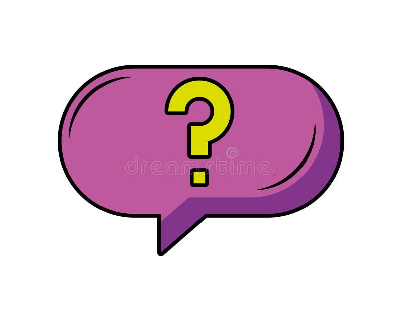 Bubble with Interrogation Cartoon Stock Illustration - Illustration of ...