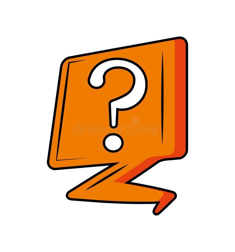 Bubble with Interrogation Isolated on White Stock Illustration ...