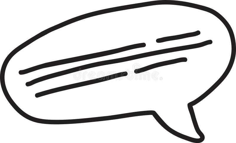 Speech Bubble Lined Icon stock vector. Illustration of simple - 353428819