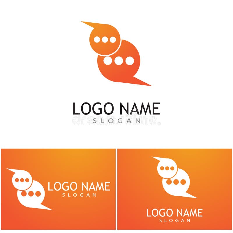 Speech Bubble Logo Template Vector Illustration Stock Vector ...