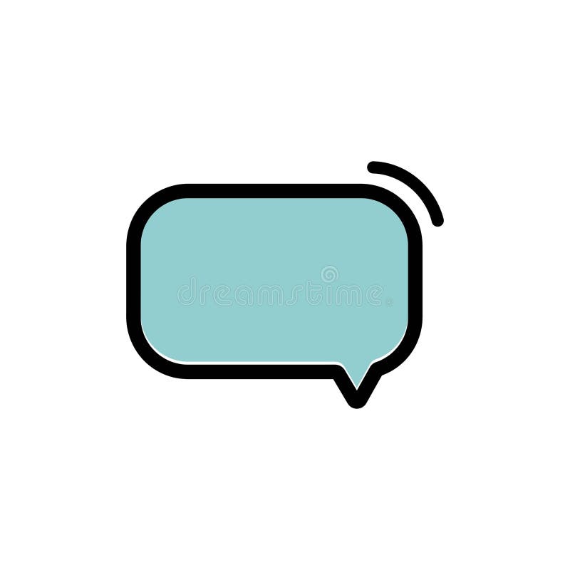 Speech Bubble Logo Vector Template Stock Vector - Illustration of ...