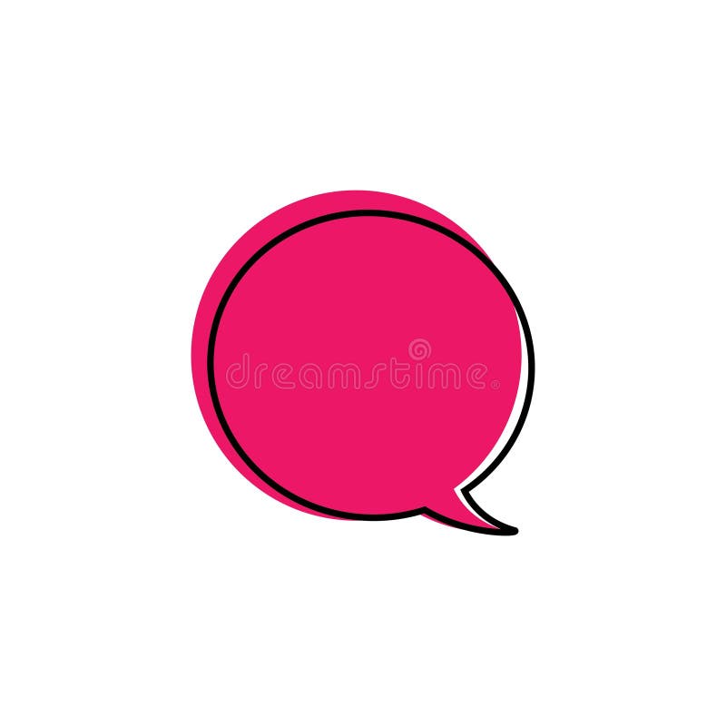 Speech Bubble Logo Vector Template Stock Vector Illustration Of
