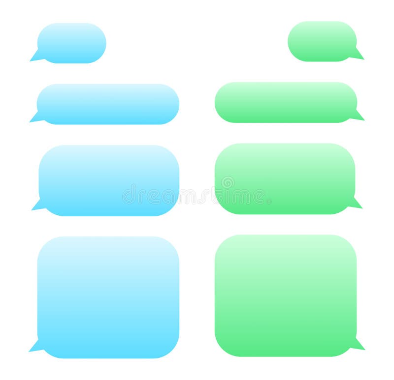 Message Bubbles Chat Vector Icons. Vector Deign Template of Message ... Message Bubbles Chat Vector Icons. Vector Deign Template of Message ...