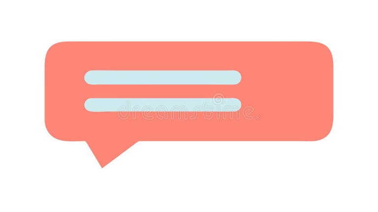 Speech Bubble Message Icon for Communication Chat, Vector Design ...