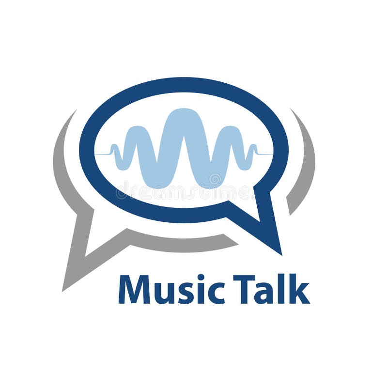 Speech Bubble Music Wave Talk Icon Stock Vector - Illustration of ...
