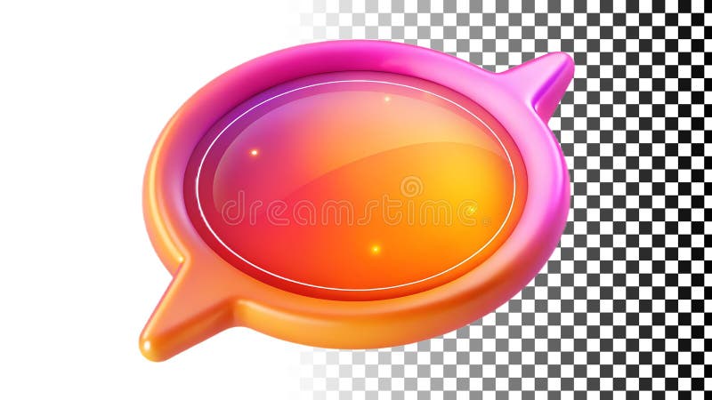 Speech Bubble, Orange Chat Bubble, Message Icon, Communication Bubble ...