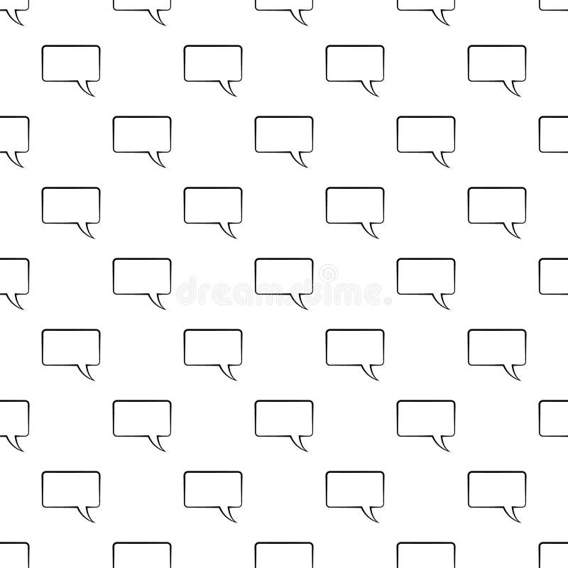 Speech Bubble Pattern Seamless Stock Vector - Illustration of double ...