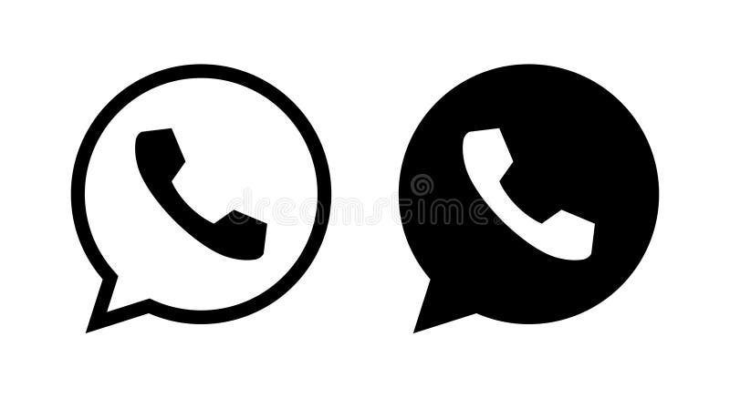 Speech Bubble with Phone Call Icon Vector in Flat Style Stock Vector ...