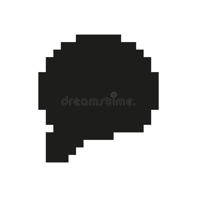 Speech Bubble Pixel Art Icon. Communication, Dialogue, and Conversation ...