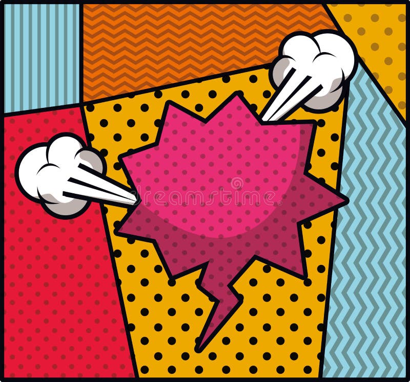 Speech Bubble Pop Art Style Vector Illustration Stock Vector ...