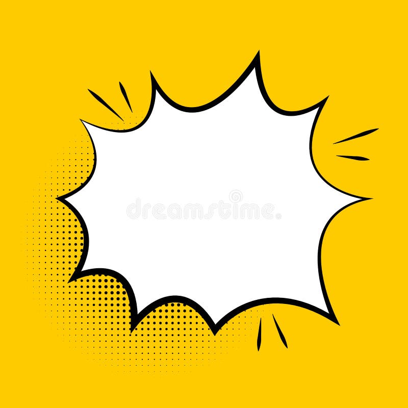 Speech Bubble in Pop Art Style. Vector Illustration Stock Illustration ...