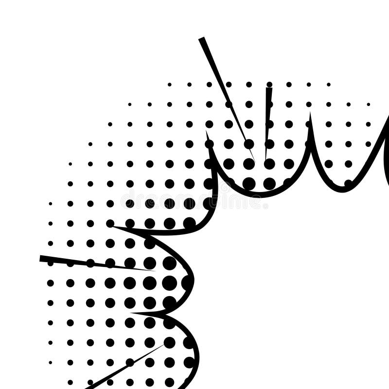 Speech Bubble in Pop-Art Style on White Background. Vector Illustration ...