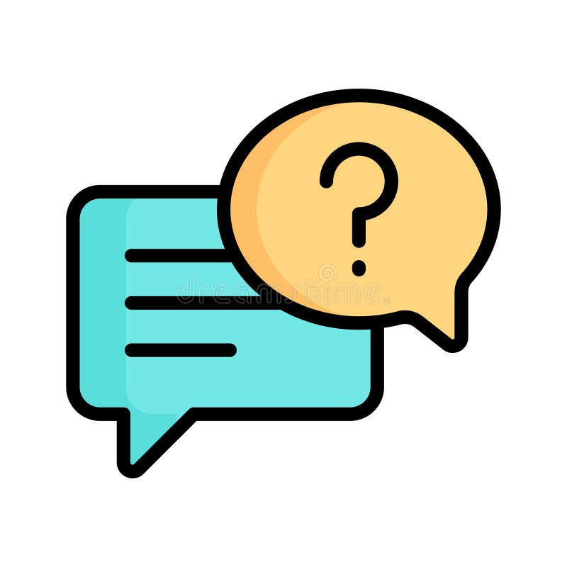 Speech Bubble with Question Mark, Symbolizing Asking Questions and ...