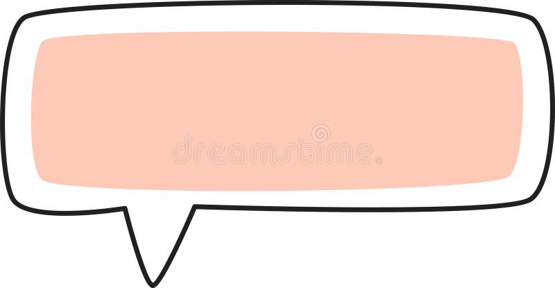 Speech Bubble Rectangle Doodle Stock Vector - Illustration of speech ...