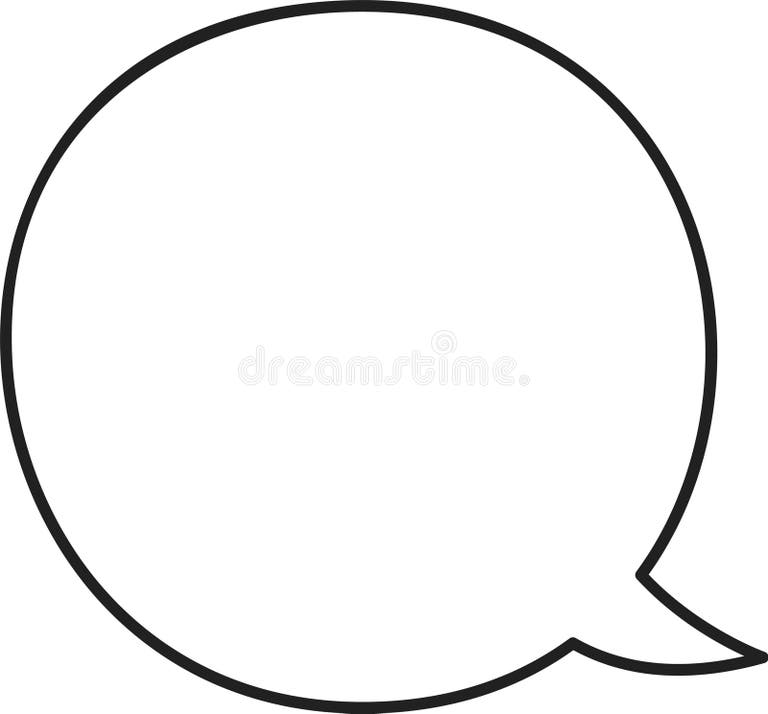 Speech Bubble Round Doodle stock vector. Illustration of note - 309465473