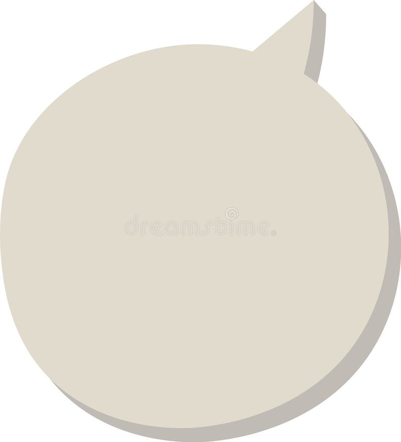 Speech Bubble Round Shape stock vector. Illustration of dialog - 309657666