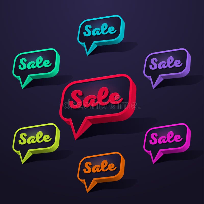 Speech bubble sale-01 stock vector. Illustration of advertising - 77393053