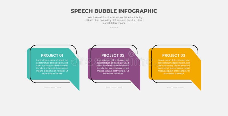 Speech Bubble Shape Infographic Outline Style Stock Illustrations – 151 ...