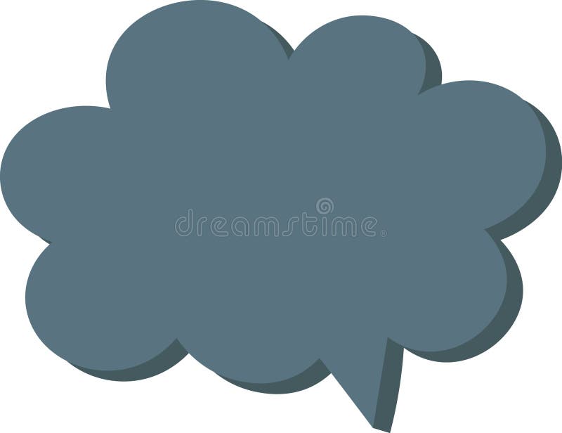 Speech Bubble Sky Shape stock vector. Illustration of blank - 309658687