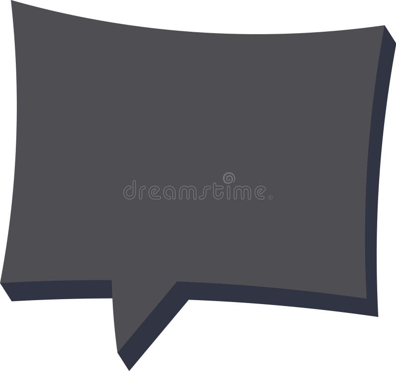 Speech Bubble Square Shape stock vector. Illustration of square - 309657964