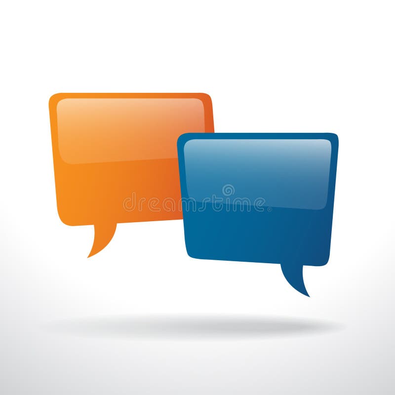 Speech Bubble, Square Talking Bubble Vector Illustration Stock ...