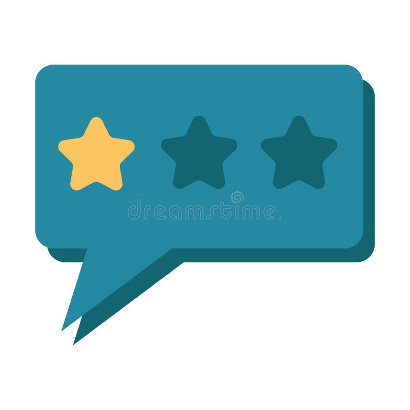 Speech bubble with stars stock vector. Illustration of vector - 283926527