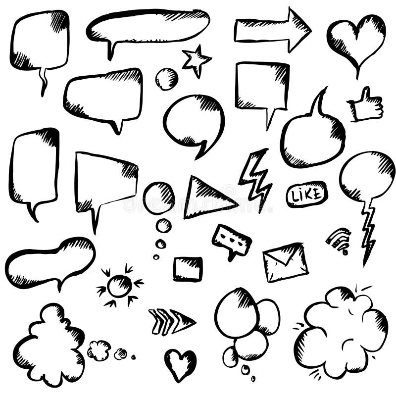 Thought Bubble Symbols Stock Illustrations – 697 Thought Bubble Symbols ...