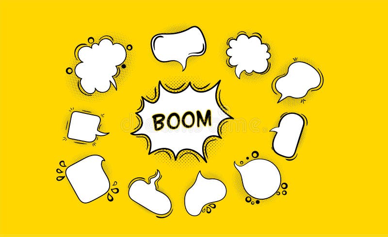 Speech Bubble Textured Signs. Stock Vector - Illustration of creative ...