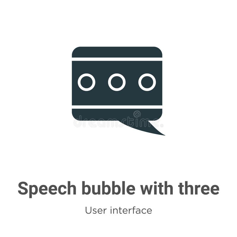 Speech Bubble Three Dots Symbol Stock Illustrations – 552 Speech Bubble ...