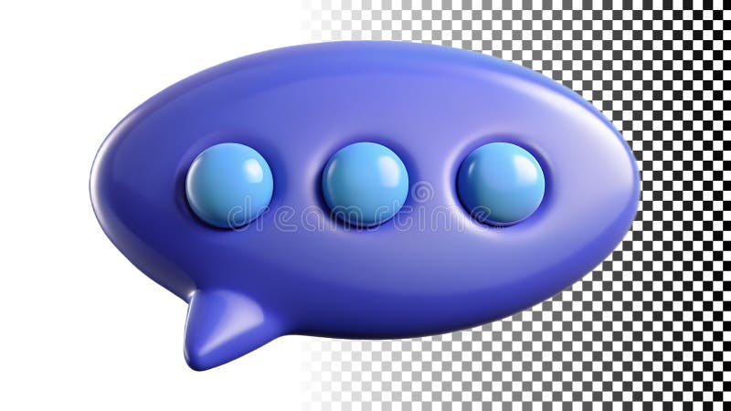 Speech Bubble with Three Dots, Representing Typing or Communication Png ...