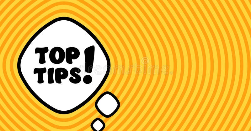 Speech Bubble with Top Tips Text Boom Retro Comic Style. Pop Art Style ...