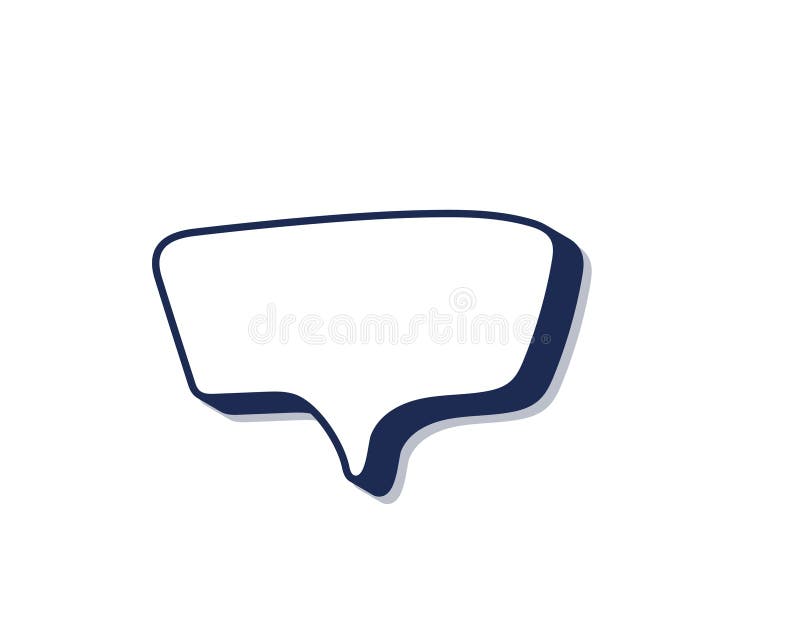 Speech bubble. Vector sign stock vector. Illustration of cartoon ...