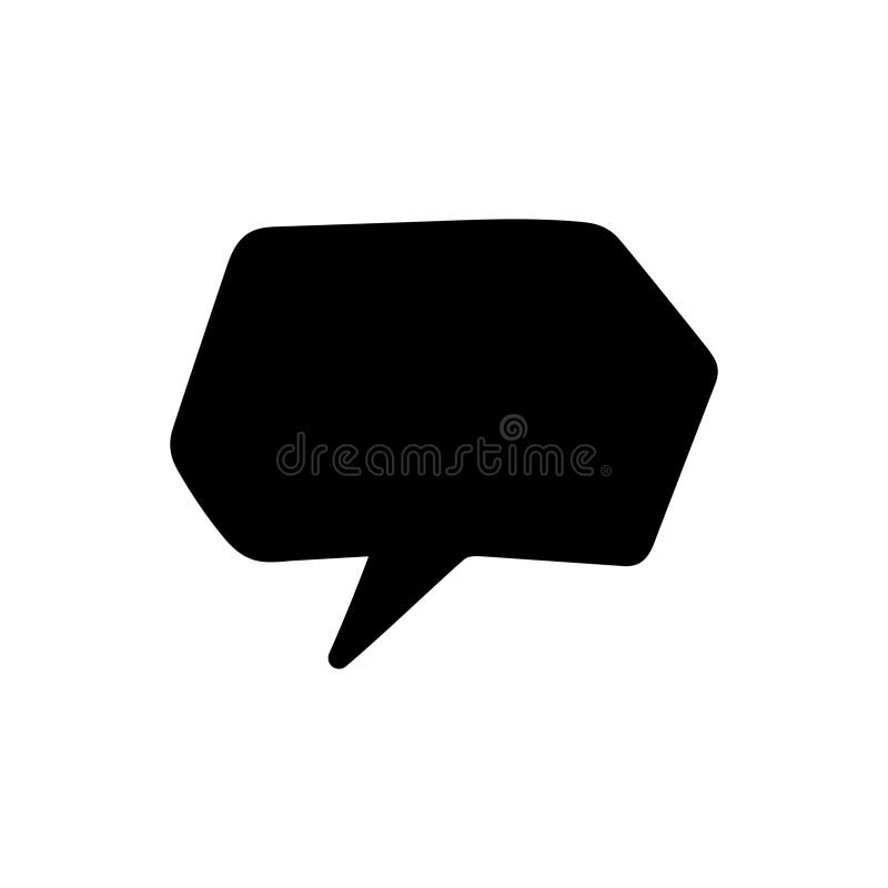 Speech Bubble Vector Icon. Chat Illustration Sign. Message Symbol. Text ...