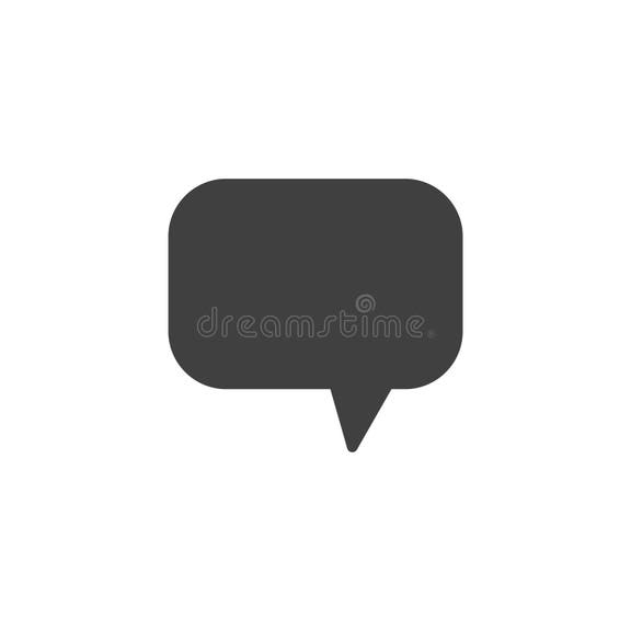 A Speech Bubble Vector Icon Stock Vector - Illustration of design ...