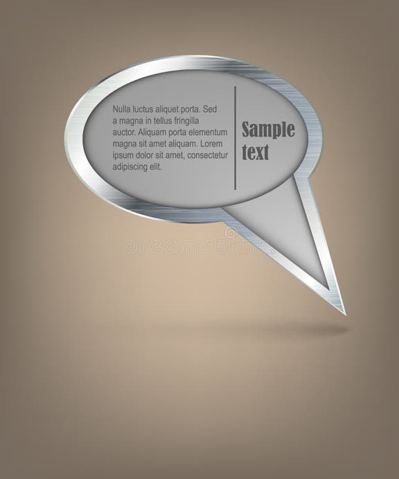 Speech Bubble Vector . Simple Design Stock Vector - Illustration of ...