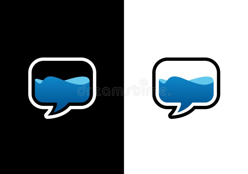 Baloon Chat Logo Design Stock Illustrations – 193 Baloon Chat Logo ...